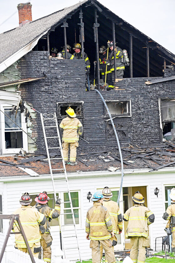 Crews battle house fire | News, Sports, Jobs - Altoona Mirror